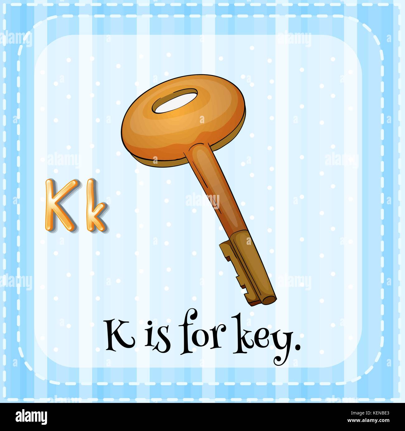 Illustration of an alphabet K is for key Stock Vector Image & Art - Alamy