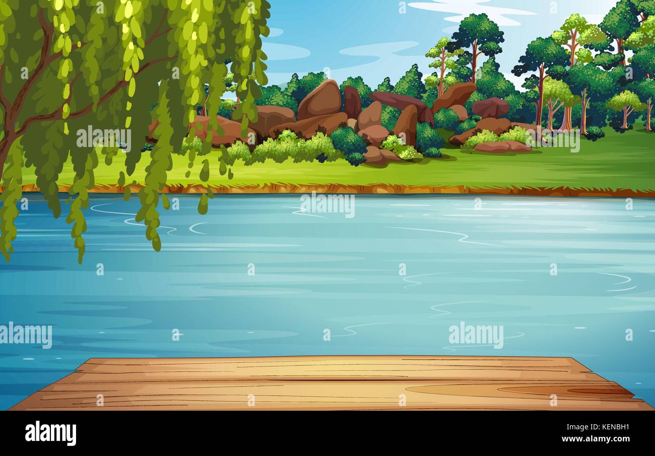 Illustration of a river Stock Vector Image & Art - Alamy