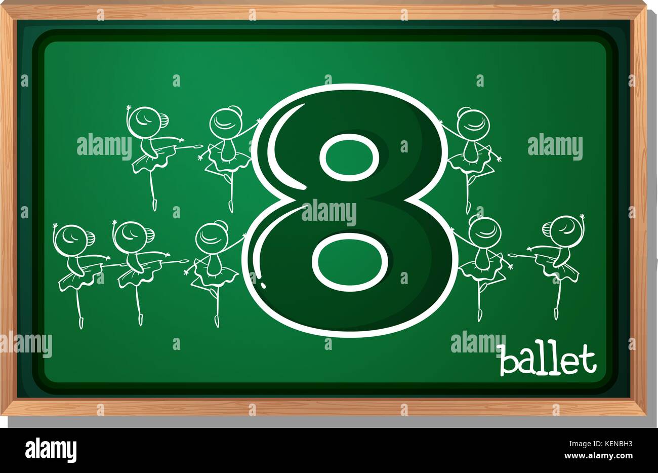 Cartoon math number eight Stock Vector Images - Alamy