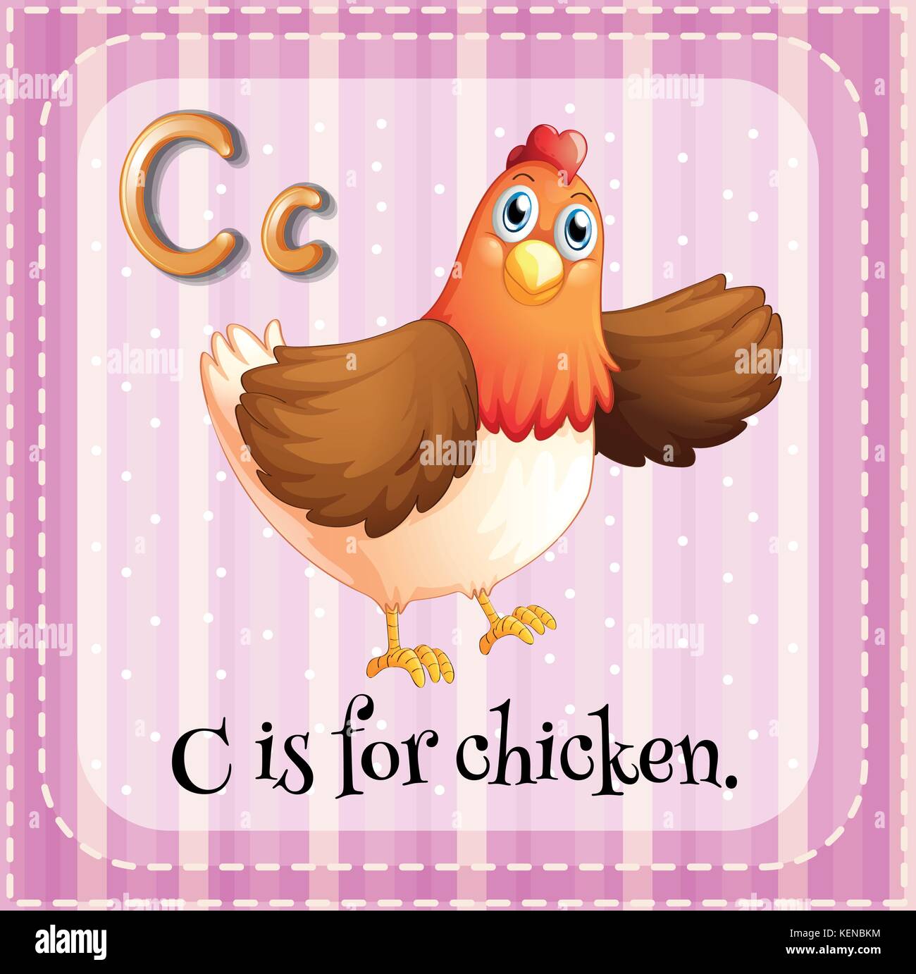 Illustration of a letter c is for chicken Stock Vector Image & Art - Alamy