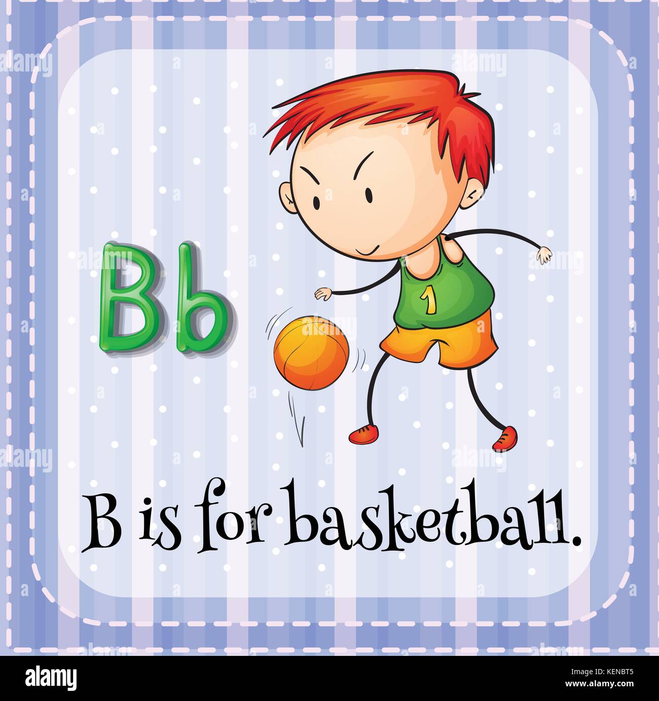 Flashcard alphabet ball illustration hi-res stock photography and ...