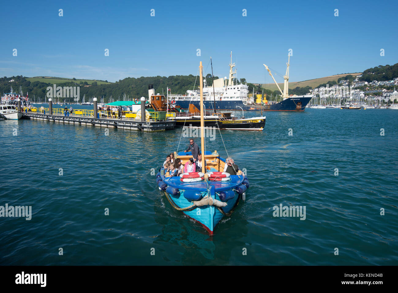 Dartmouth Harbour Scene Stock Photo - Alamy