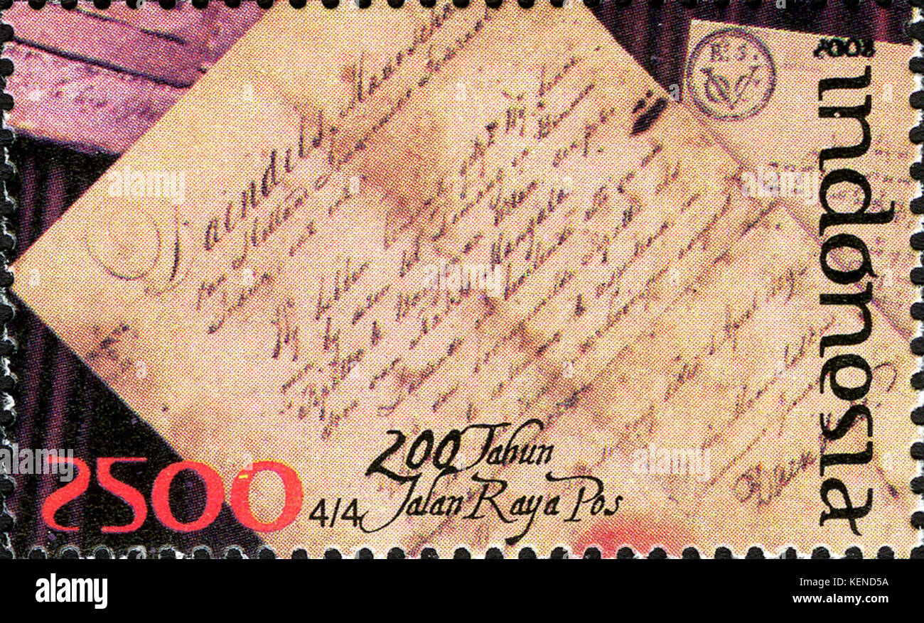 Stamps of Indonesia, 073 08 Stock Photo - Alamy