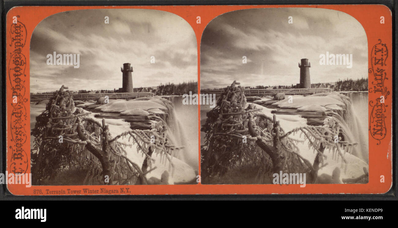 Terrapin Tower, Winter, Niagara, N.Y, from Robert N. Dennis collection ...