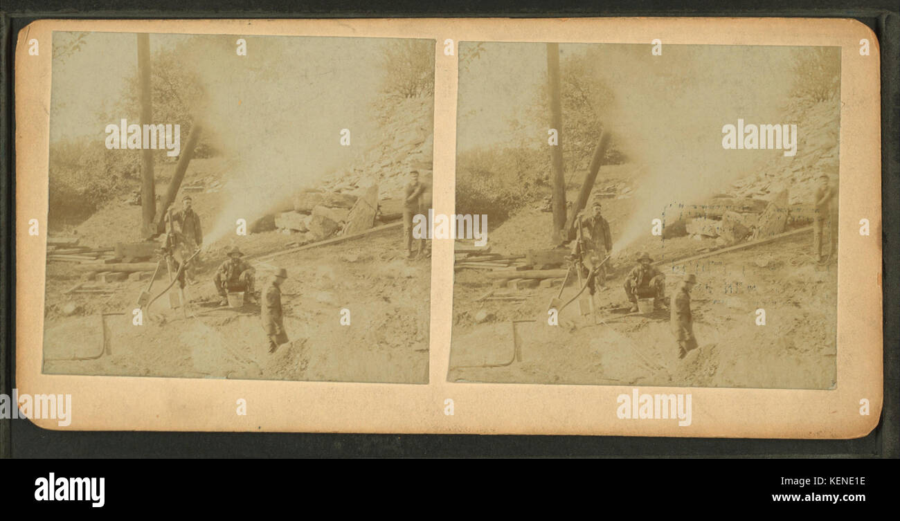 Sheldon Junction showing booms and steam engines for hoisting, by S ...