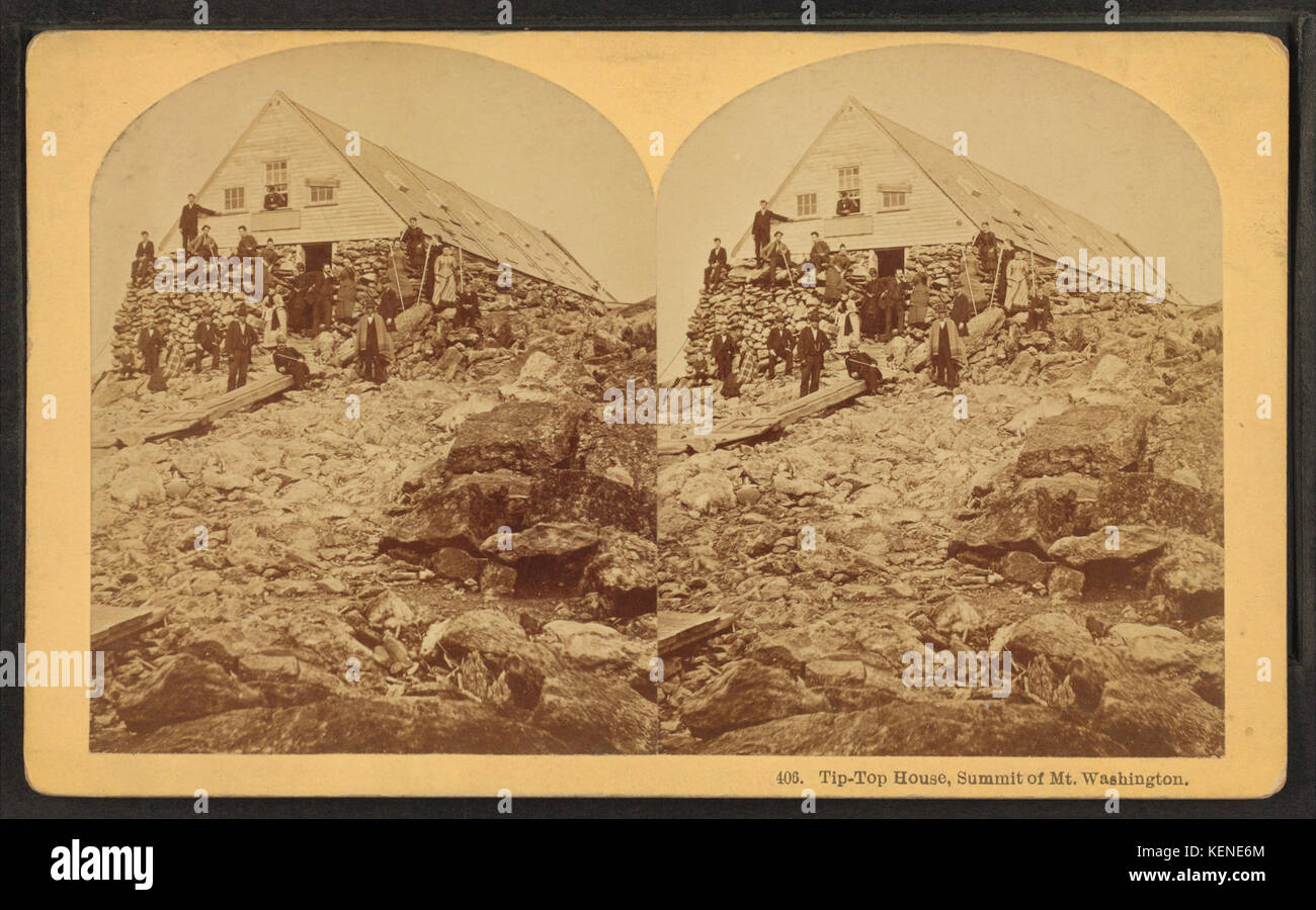 Tip Top House, Summit of Mt. Washington, by Kilburn Brothers 2 Stock ...