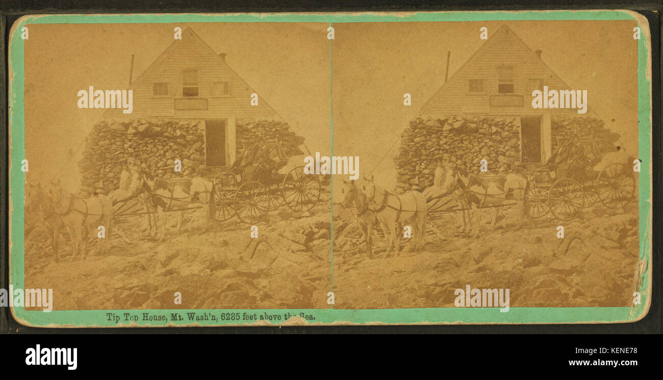 Tip Top House, Mt. Wash'n., 6285 feet above the sea, from Robert N ...