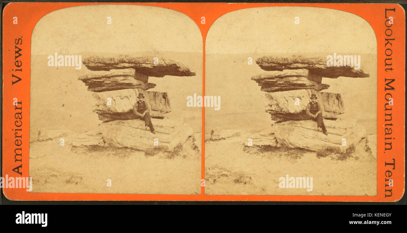 An image of Umbrella Rock, captured in a stereoscopic view from the ...