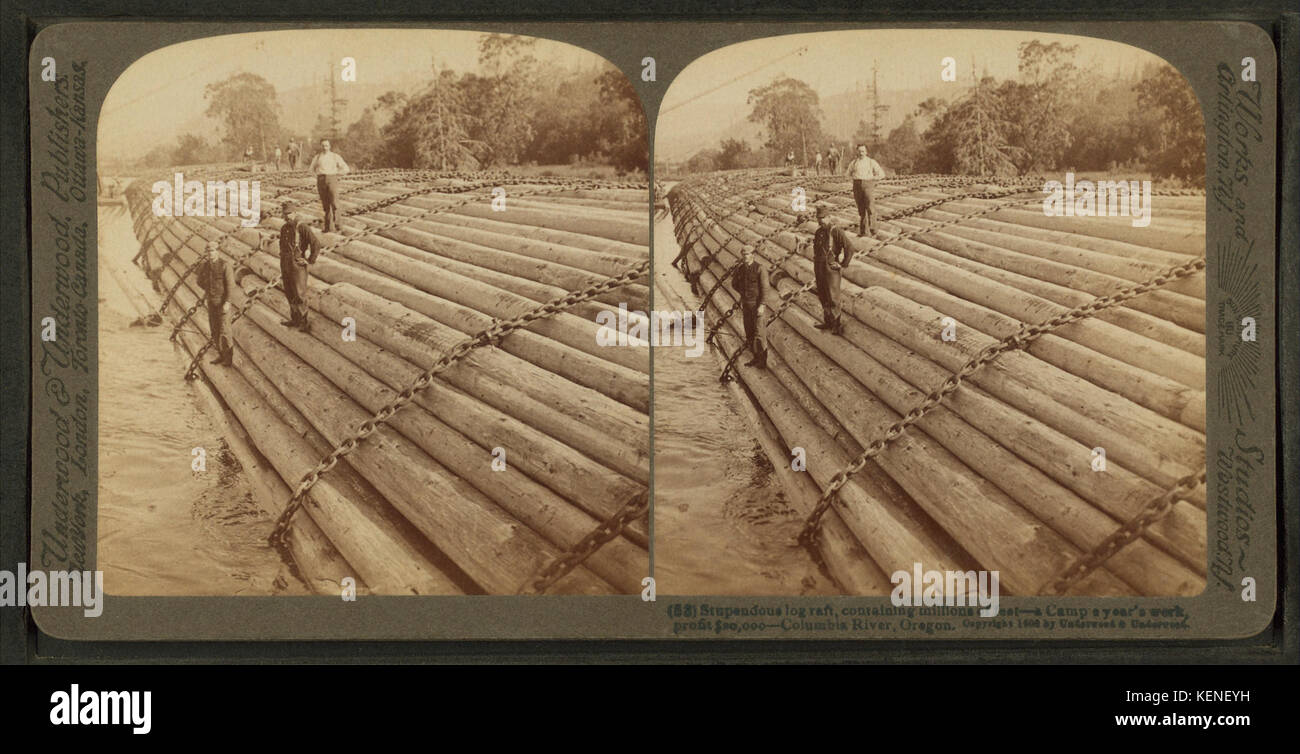 Log raft columbia river hi-res stock photography and images - Alamy
