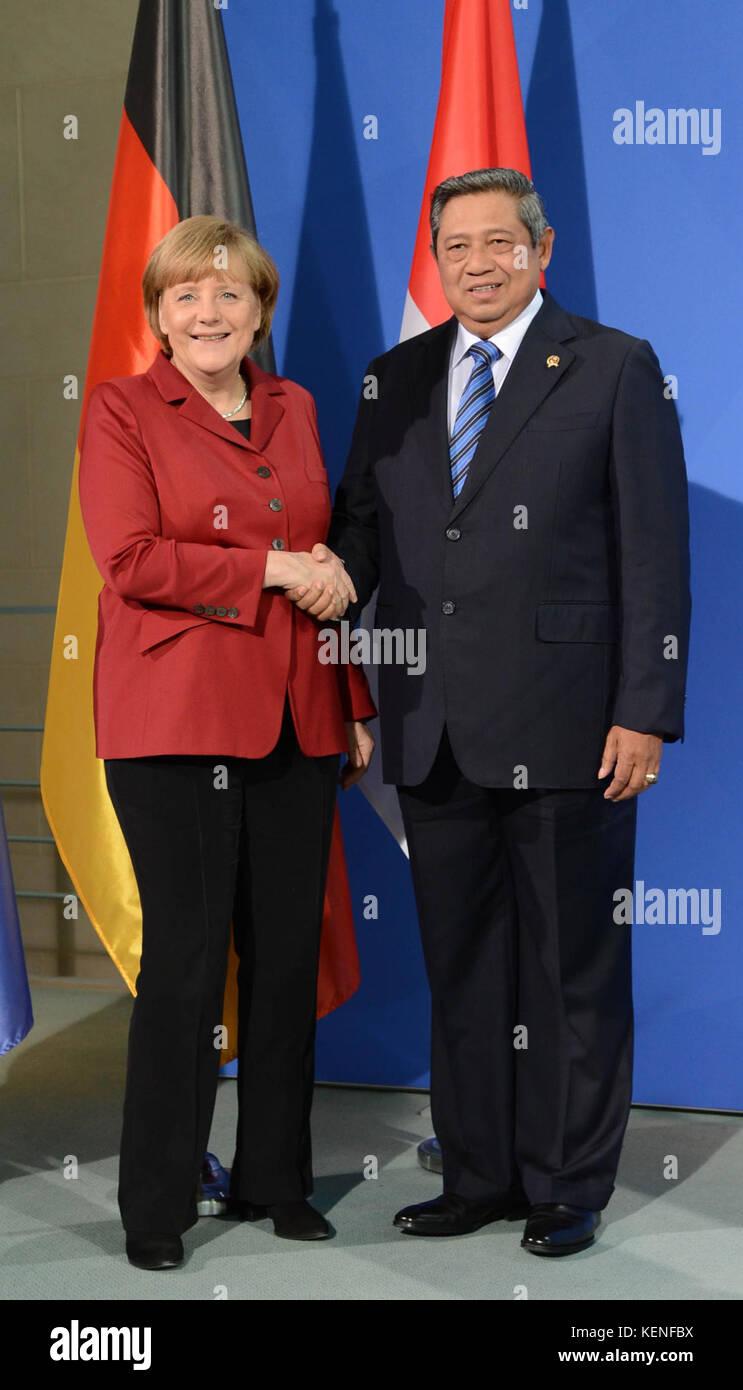 SBY dan Angela Merkel 05 03 2013 Stock Photo - Alamy