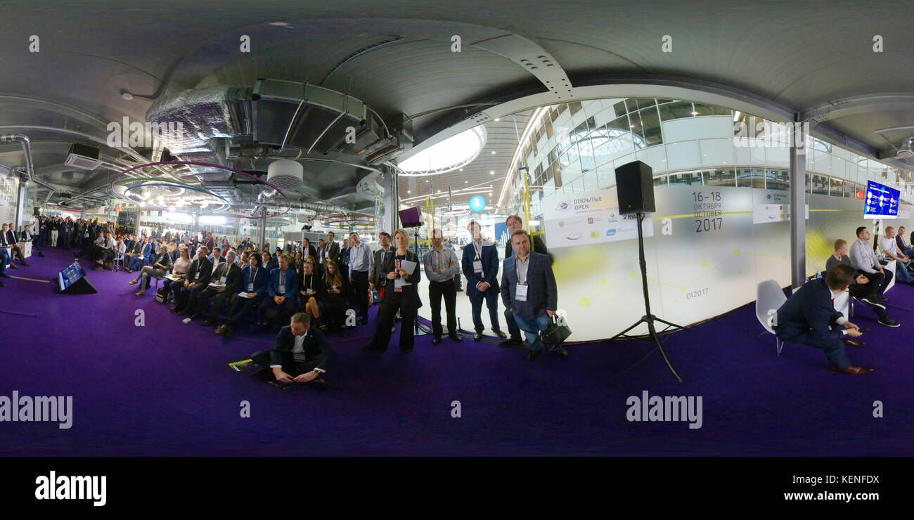 People attend Open Innovations 2017 forum Stock Photo - Alamy