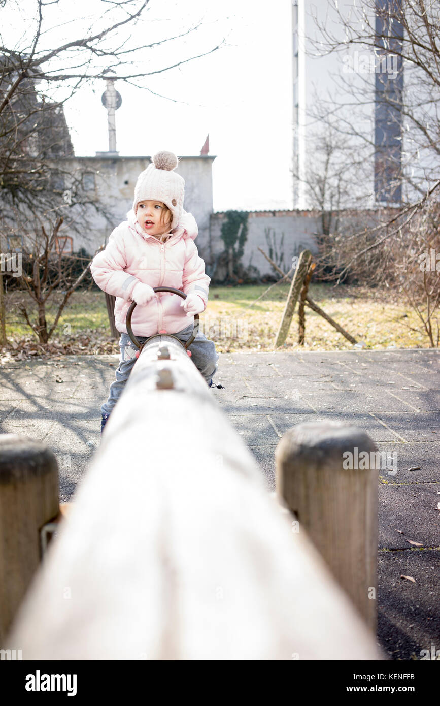 Teeter totter hi-res stock photography and images - Alamy