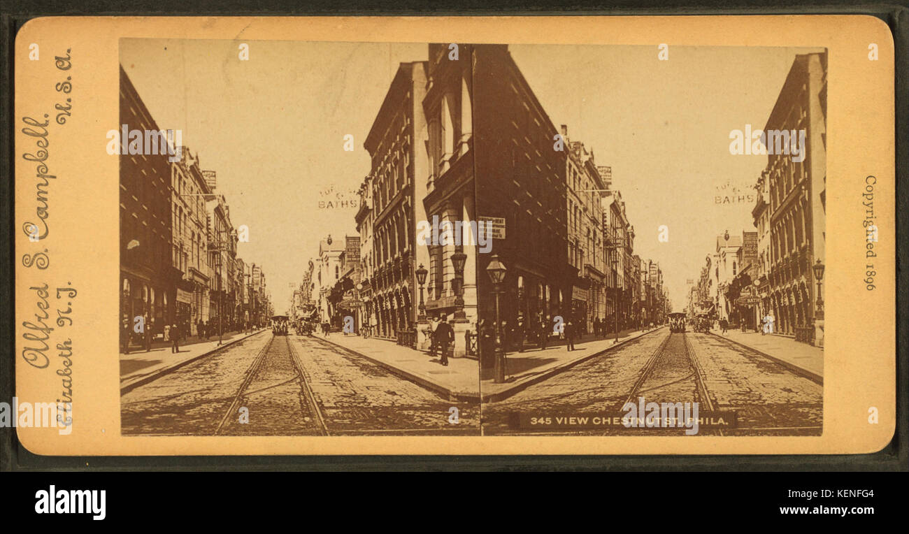 View Chestnut Street, Philadelphia, from Robert N. Dennis collection of ...