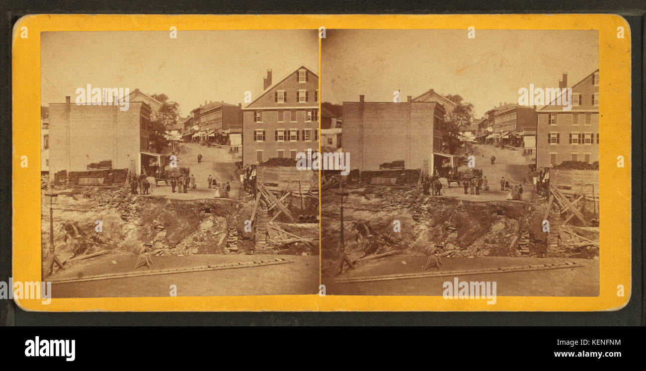 View of damage, apparently from a flood, by Howe, C. L. (Caleb L Stock ...