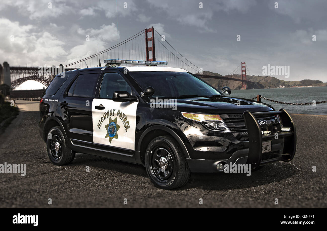 CHP Police Interceptor Utility Vehicle Stock Photo - Alamy