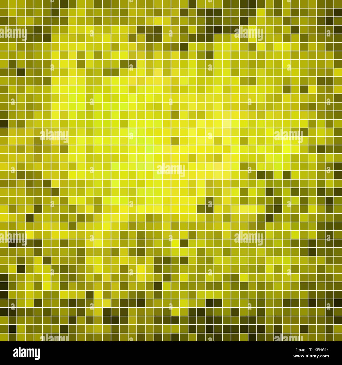 abstract vector square pixel mosaic background - yellow Stock Vector ...