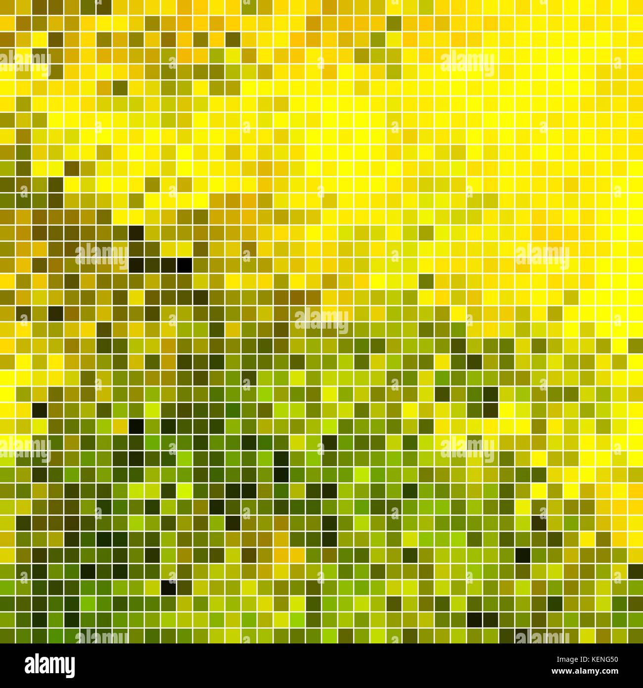 abstract vector square pixel mosaic background - yellow Stock Vector ...