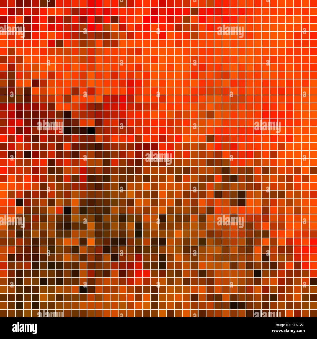 abstract vector square pixel mosaic background - red Stock Vector Image ...