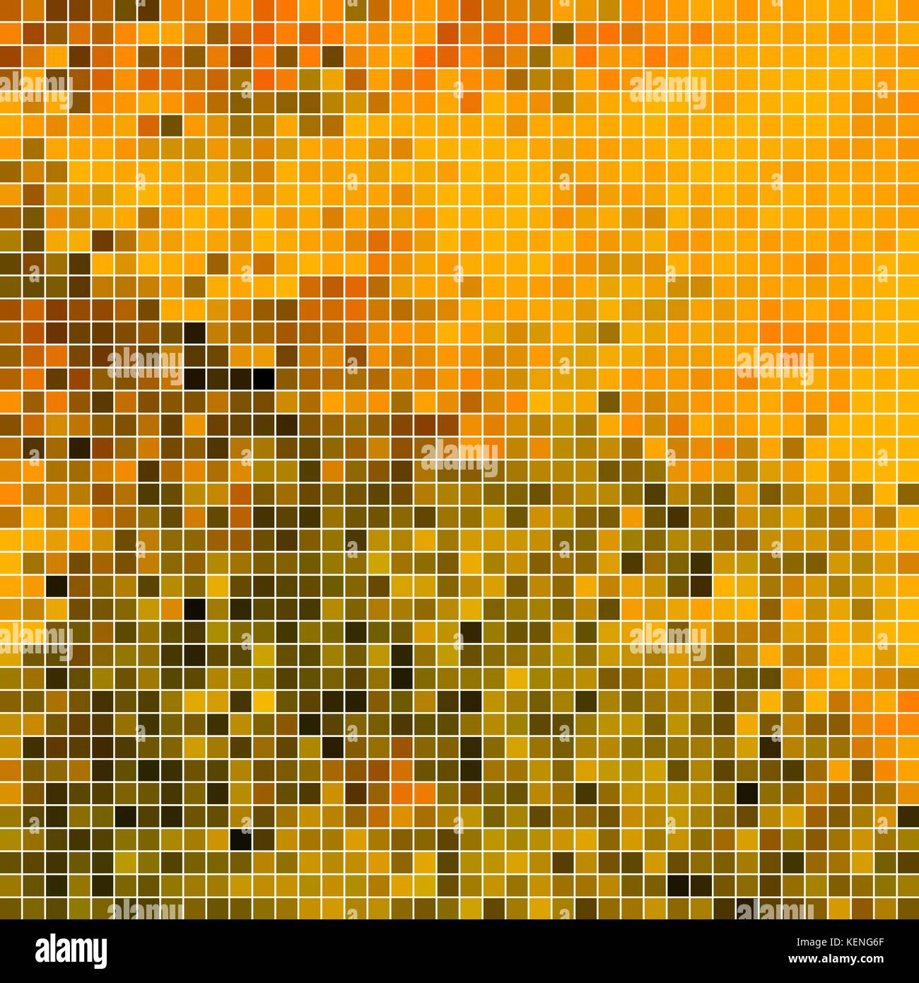 abstract vector square pixel mosaic background - yellow Stock Vector ...