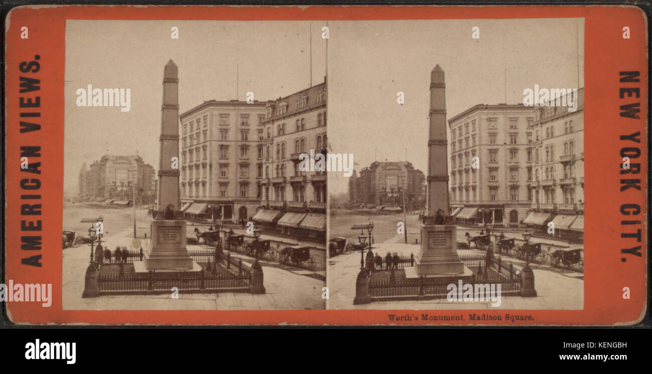 William Jenkins Worth monument, from Robert N. Dennis collection of ...