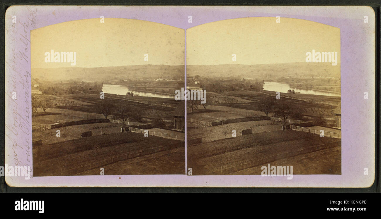 View of Gorge & River from Tower. House Observatory, Walpole, N.H, from ...