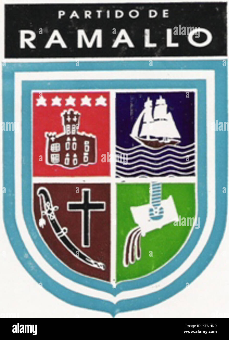 Escudo del partido de Ramallo Stock Photo - Alamy