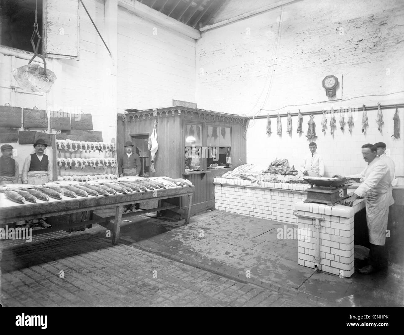 Flynn and Youngs, Fishmongers & Poulterers Stock Photo - Alamy