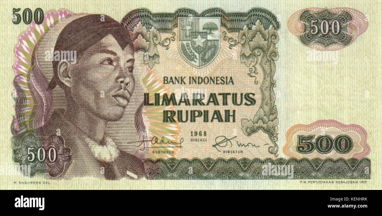 Banknote currency 500 indonesia hi-res stock photography and images - Alamy