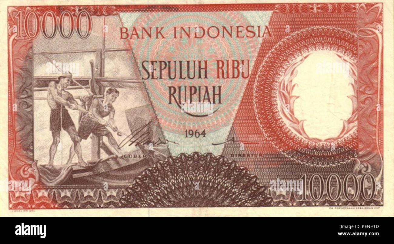 Indonesia 1964 10000r o Stock Photo - Alamy