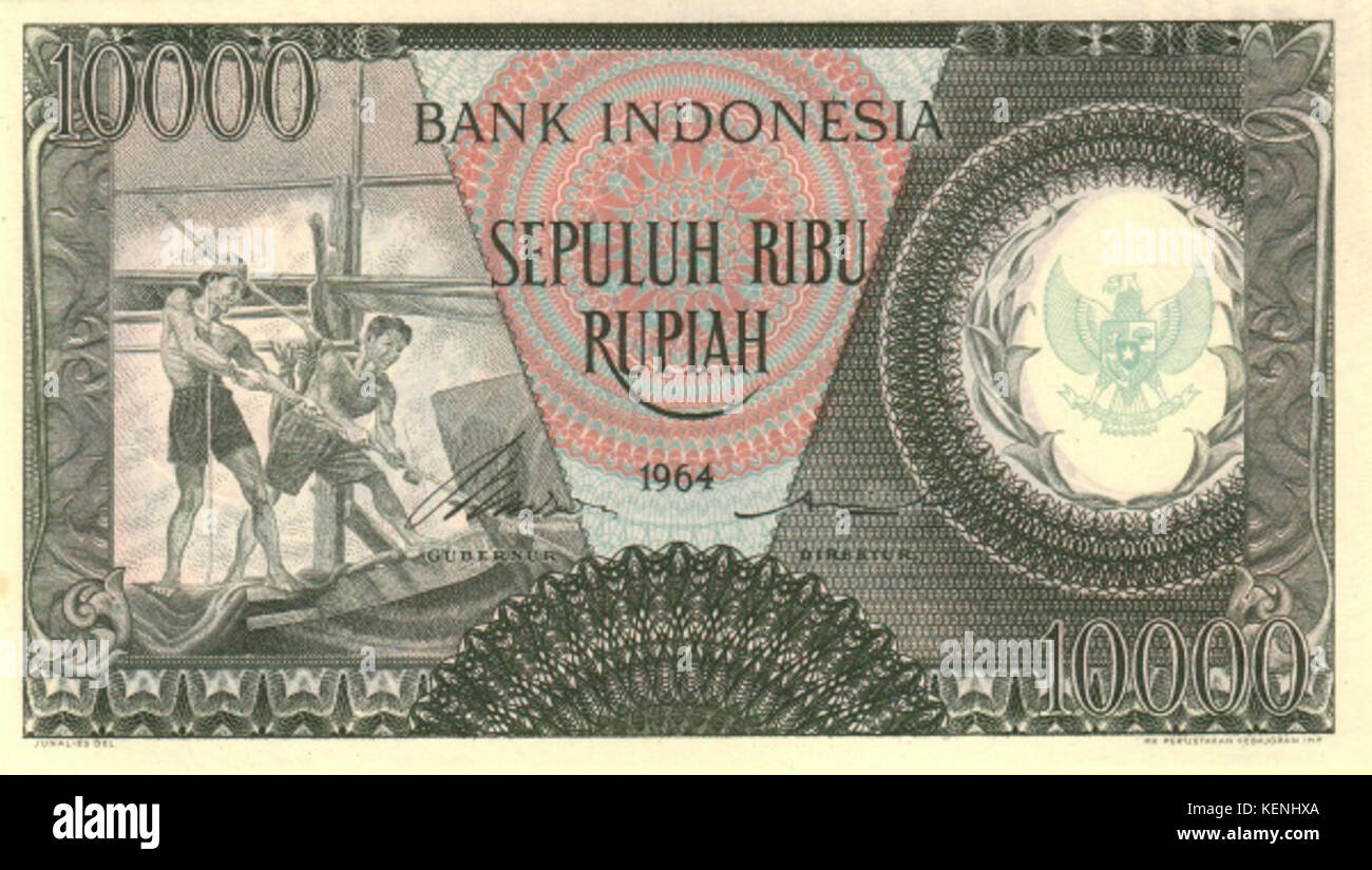 Indonesian 10000 rupiah currency note hi-res stock photography and ...