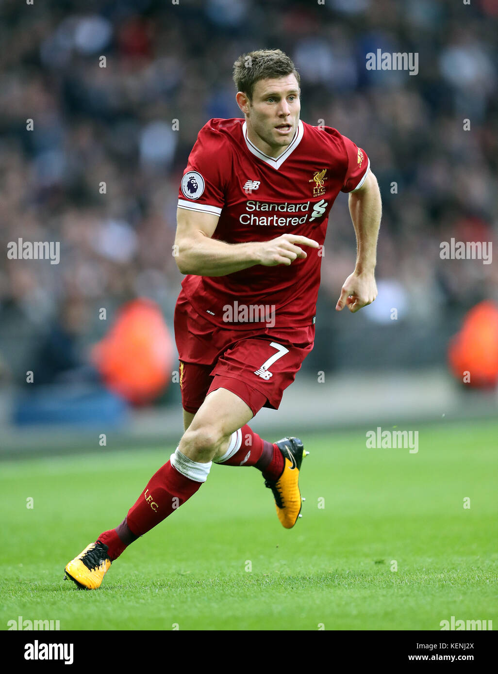 Liverpool's James Milner during the Premier League match at the Wembley ...
