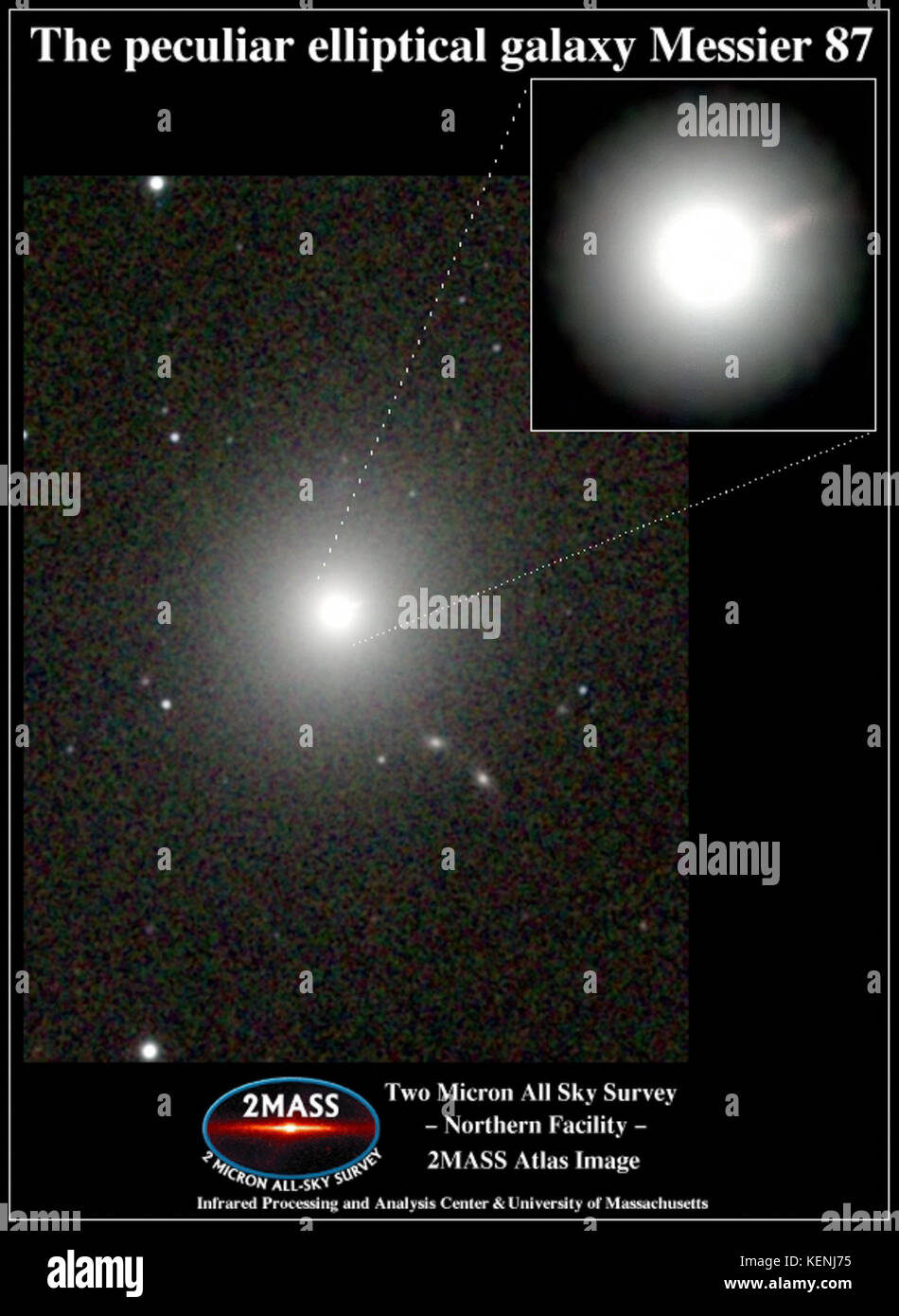 Messier 087 2MASS Stock Photo - Alamy