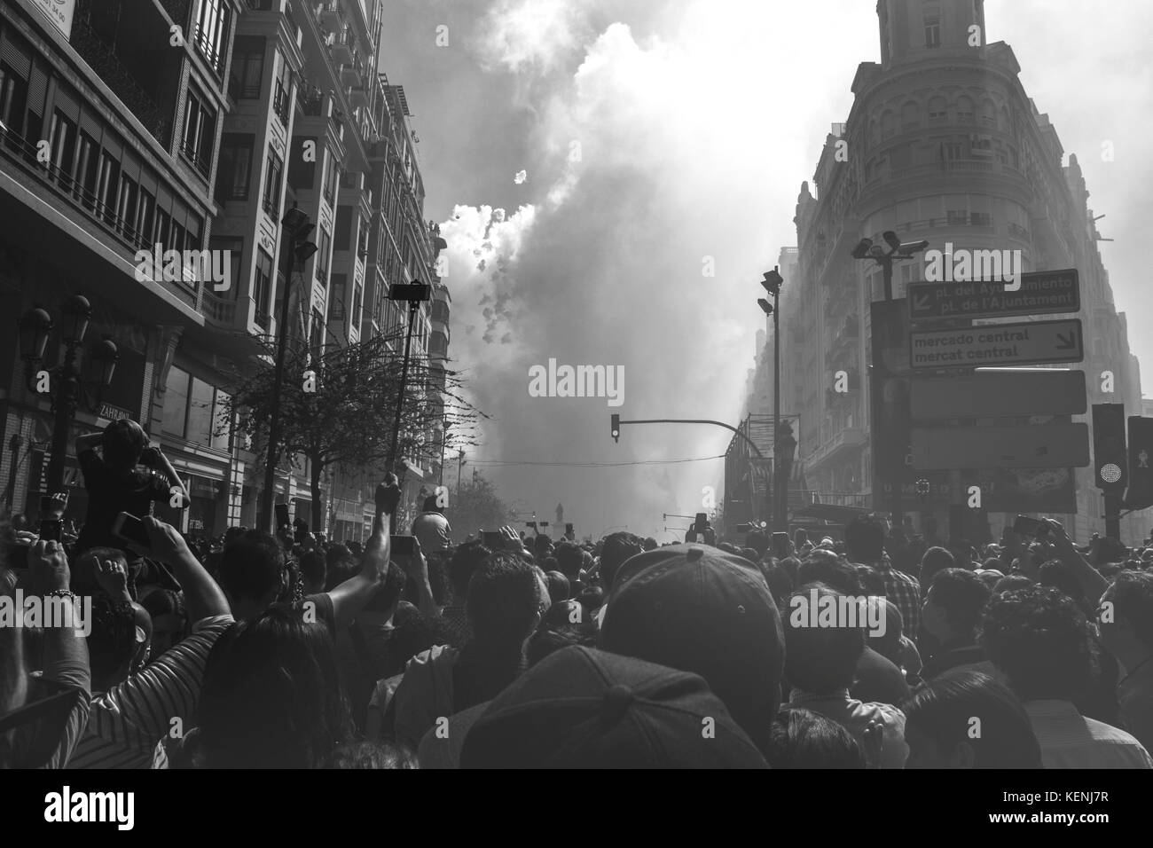 Fallas valencia black white hi-res stock photography and images - Alamy