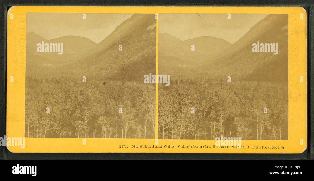 Mt. Willard and Willey Valley (from Cow Brook) P.& O.R.R., Crawford ...