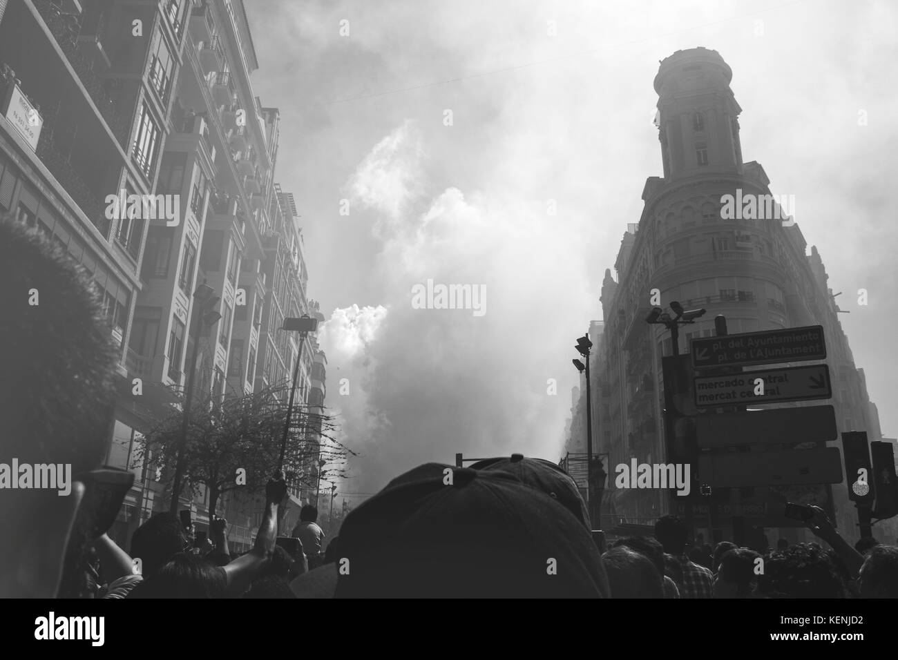 Fallas valencia black white hi-res stock photography and images - Alamy