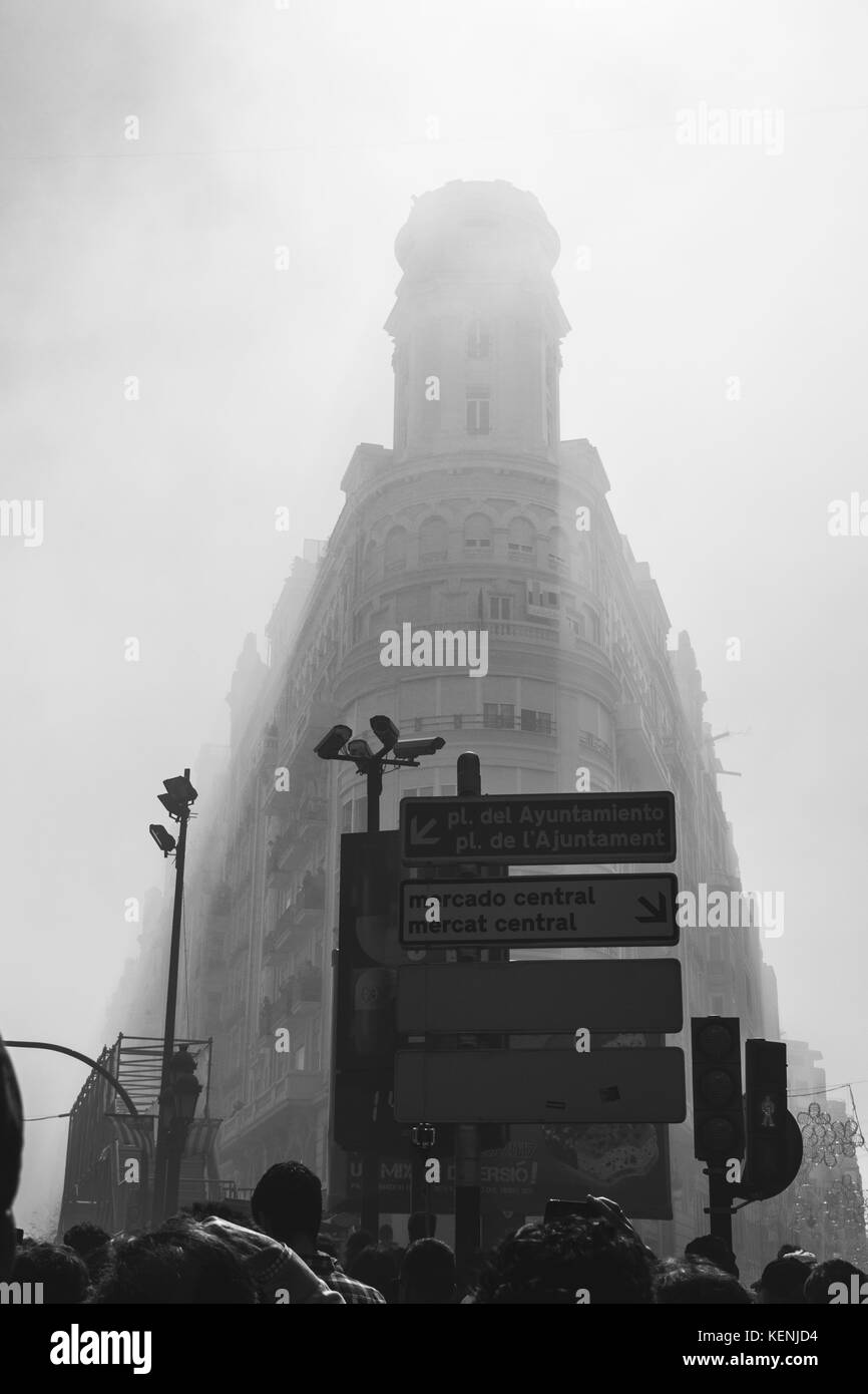 Fallas valencia black white hi-res stock photography and images - Alamy