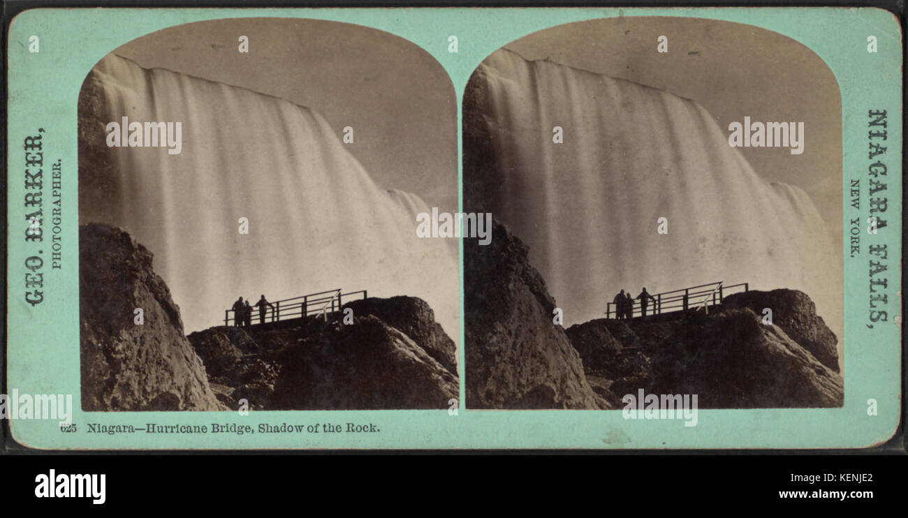 Niagara, Hurricane Bridge, Shadow of the Rock, by Barker, George, 1844 ...