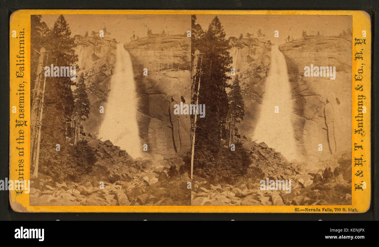 Nevada Falls, 700 ft. high, by E. & H.T. Anthony (Firm Stock Photo - Alamy