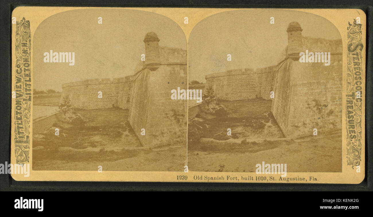 Old Spanish Fort, built 1620. St. Augustine, Fla, from Robert N. Dennis ...