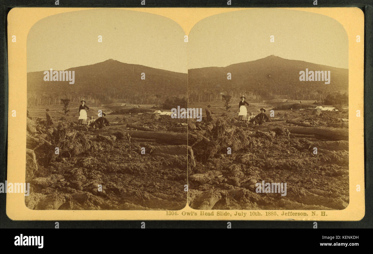 Owl's Head Slide, July 10th, 1885, Jefferson, N.H, from Robert N ...