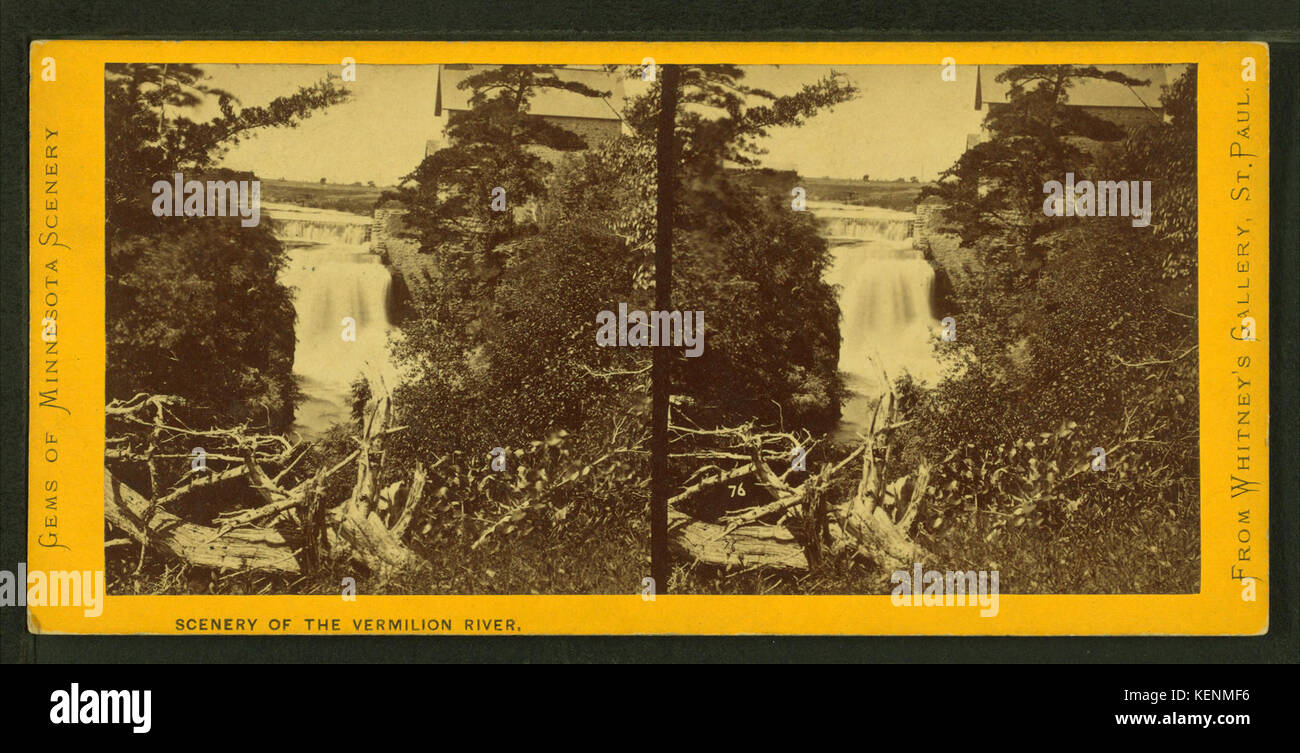 Scenery of the Vermillion river, by Whitney's Gallery Stock Photo - Alamy