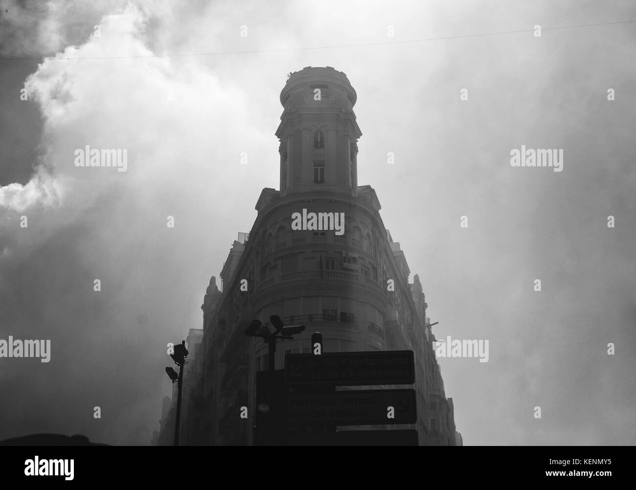 Fallas valencia black white hi-res stock photography and images - Alamy