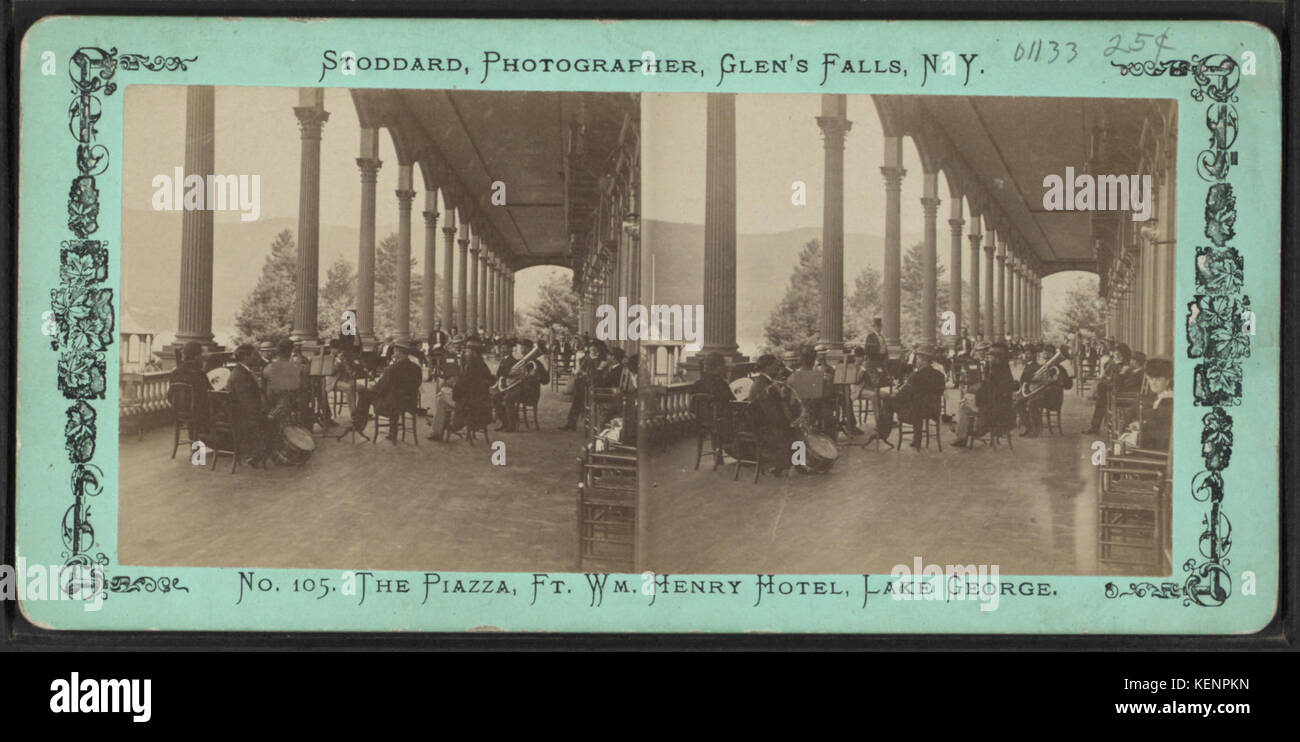 This photograph by Seneca Ray Stoddard captures the piazza of the Fort ...