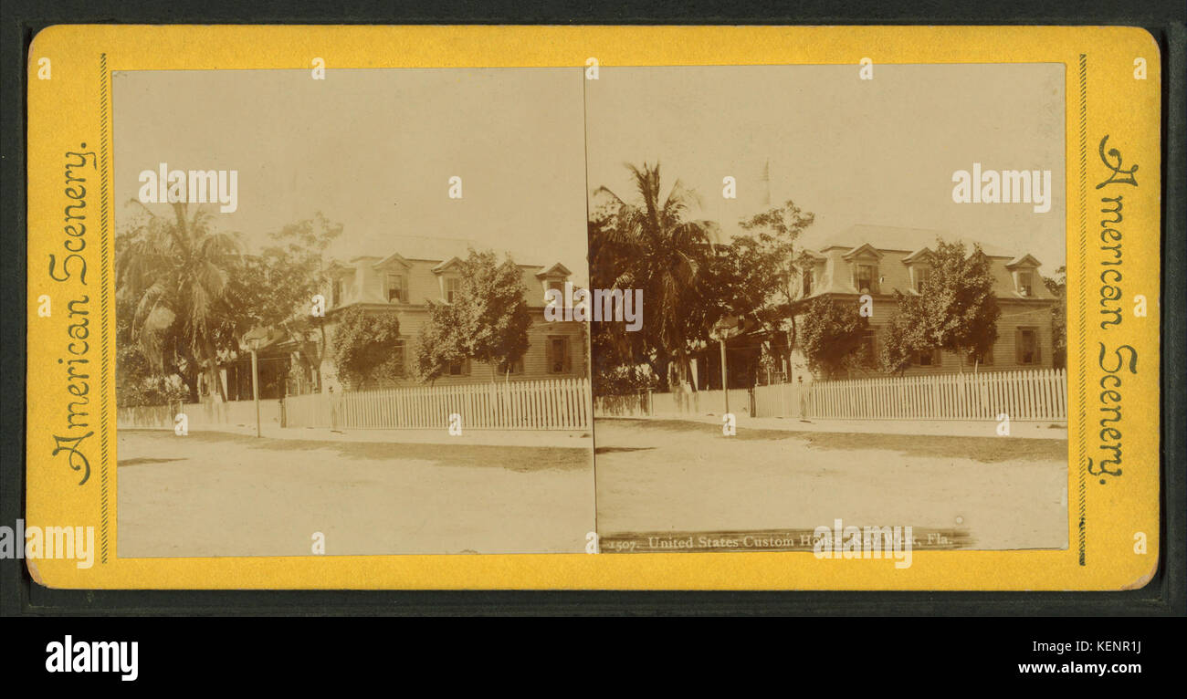 United States Customs House, Key West, Fla, from Robert N. Dennis ...