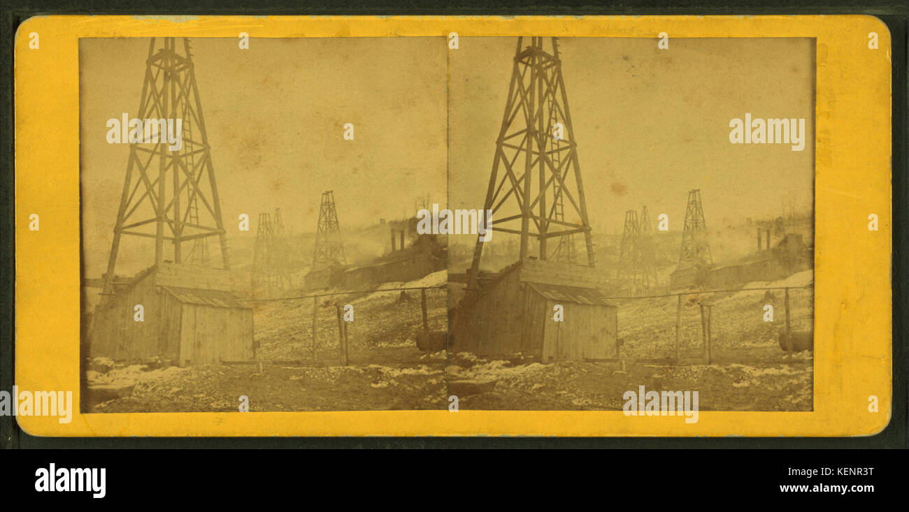 Old oil derricks hi-res stock photography and images - Alamy