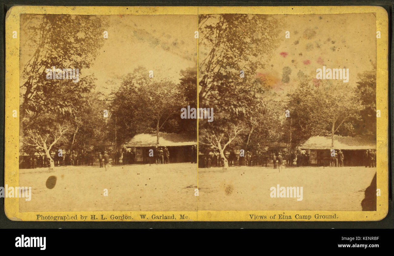 Views of Etna Campground, by H. L. Gordon 4 Stock Photo - Alamy