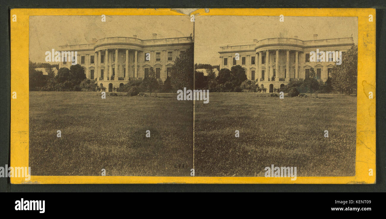 White House, Front View, by E. & H.T. Anthony (Firm) 2 Stock Photo - Alamy