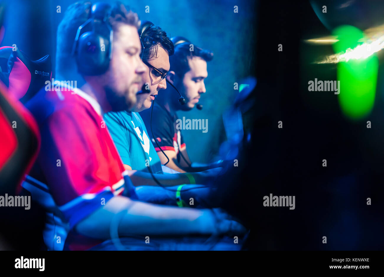 Zurich, Switzerland. 22nd Oct, 2017. Concentration on stage during the ...