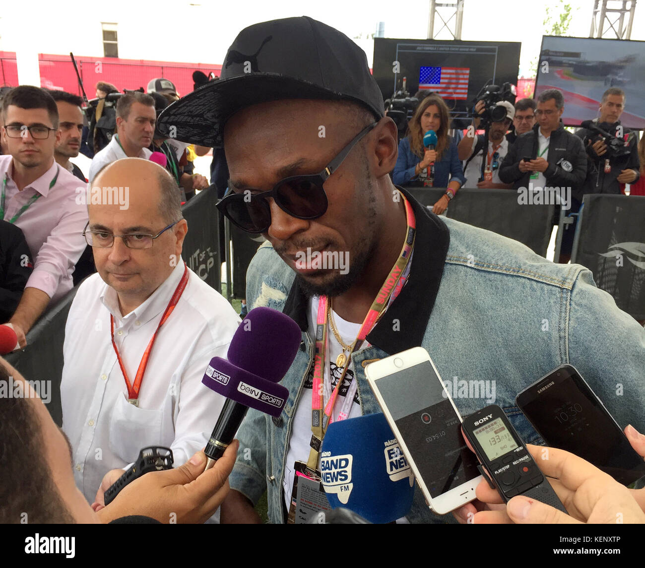 Austin, Texas, USA. 22nd Oct, 2017. Olympic champion Usain Bolt ...