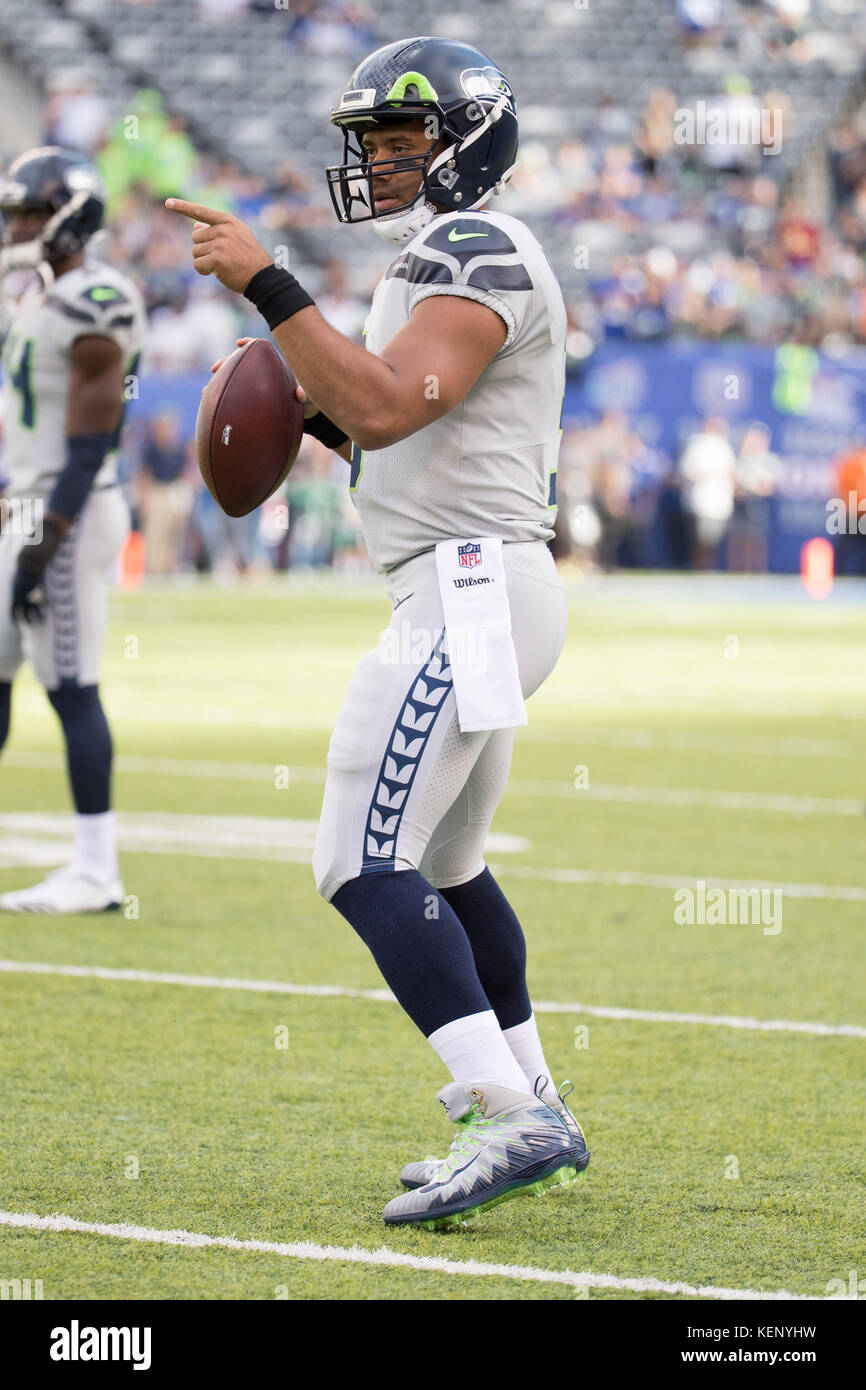 East Rutherford, New Jersey, USA. 22nd Oct, 2017. Seattle Seahawks ...